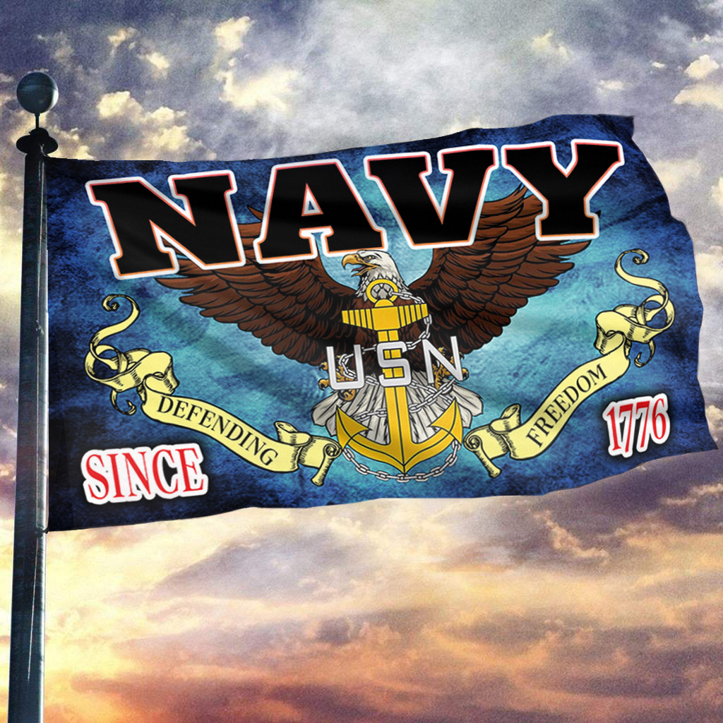 Navy Defending Freedom - USN Flag – We Want Gifts Too