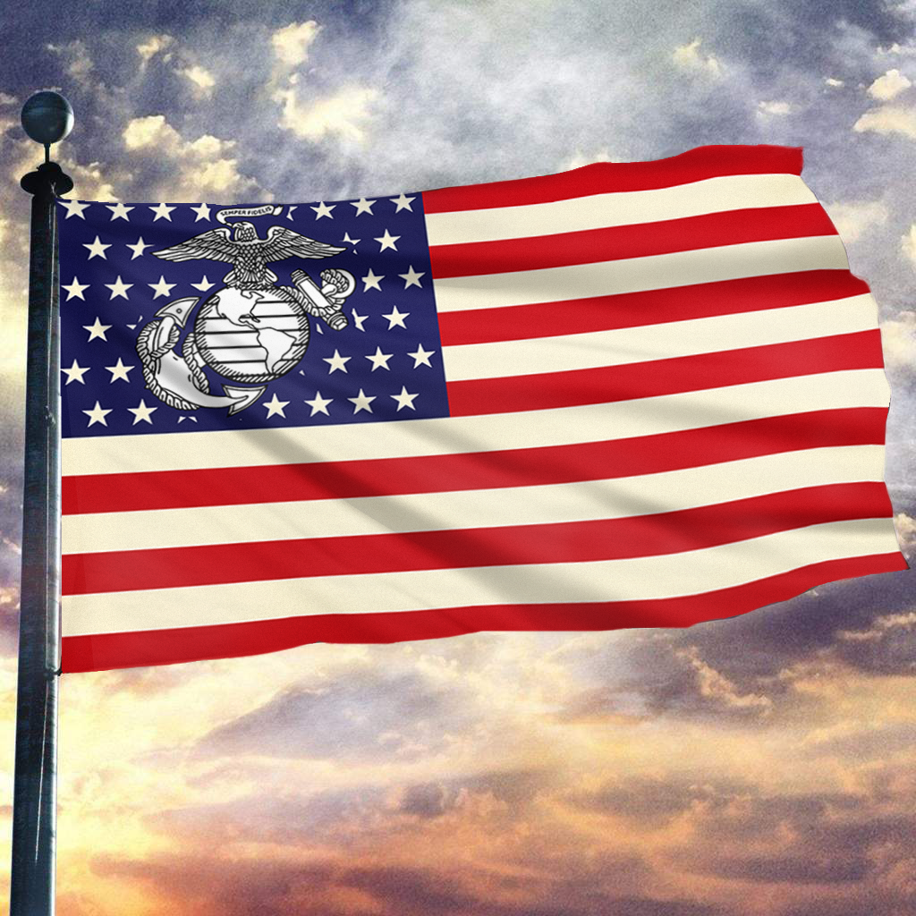 Marine Corp Seal Flag – We Want Gifts Too