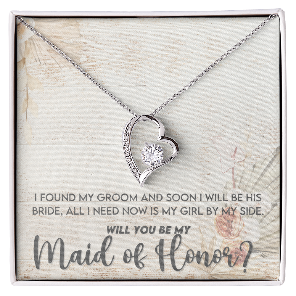 Will You Be My Maid Of Honor (Forever Love Necklace) – We Want Gifts Too